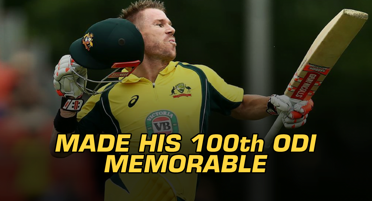 David Warner Creates A Record On His 100th ODI