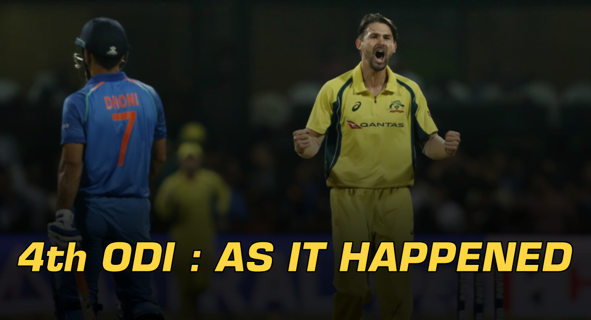 Match Report: Australia Finally Wins An ODI Against India