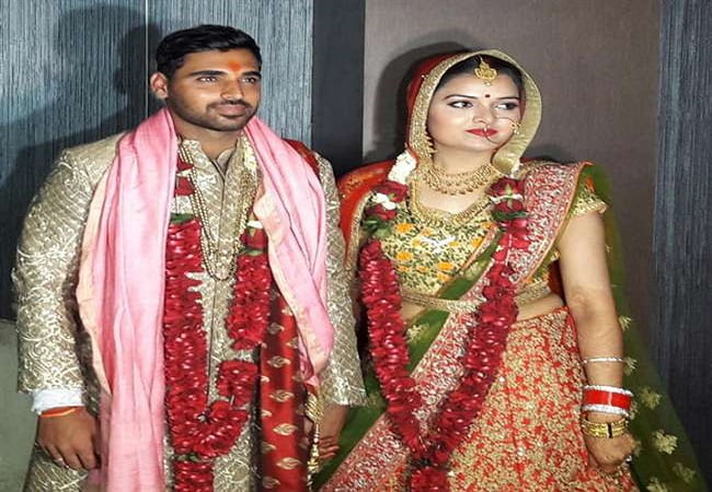 PICS: Bhuvneshwar Kumar Gets Hitched With Nupur Nagar