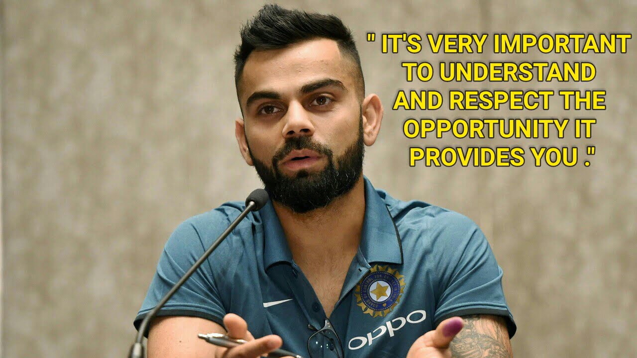 Virat Kohli Urges Youngsters To Respect U 19 Cricket