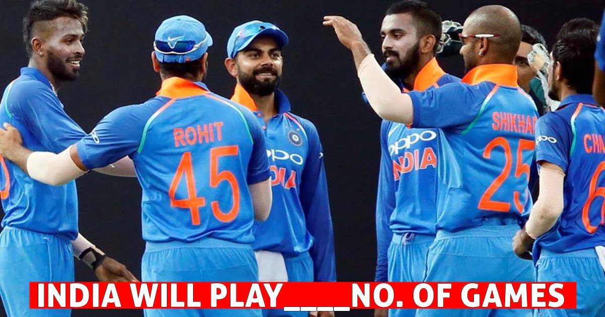 India to play 63 international games in 2018-19