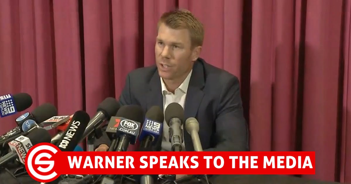 David Warner Confesses His Role In a Tearful Press Conference