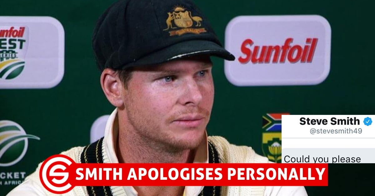 Steve Smith Apologises Personally To An Australian Kid