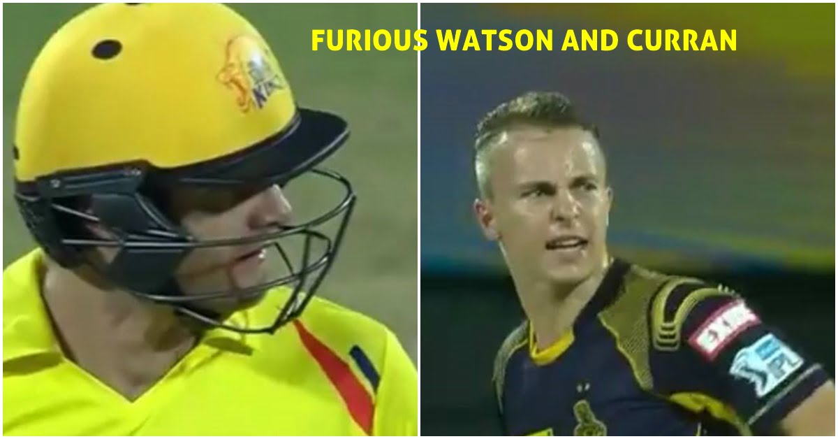 IPL 2018: Tom Curran shows an eye for an eye to Shane Watson