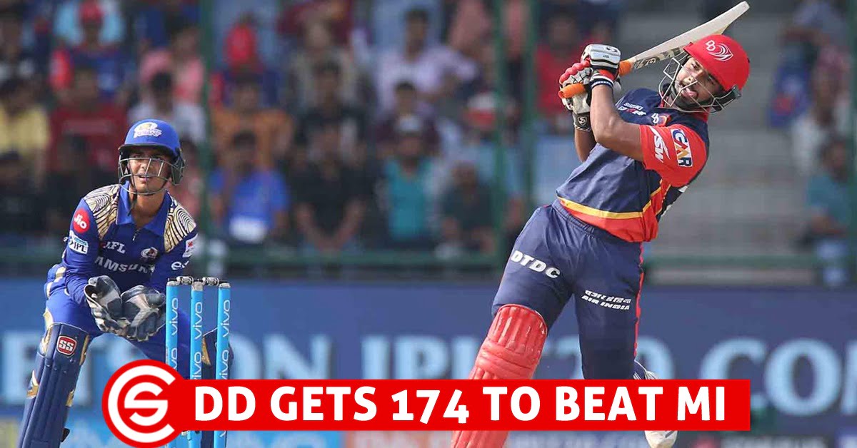 Mid-innings (DD vs MI) - Delhi gets 174 in Mumbai's Must-win match