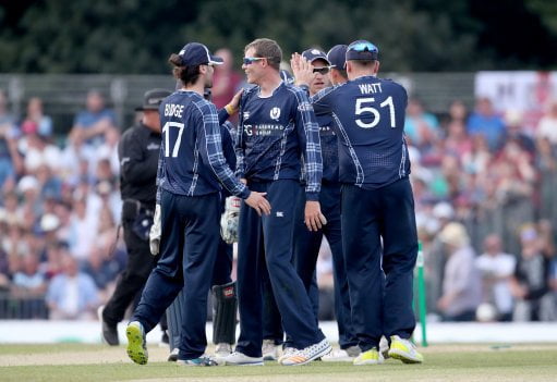 Scotland stuns cricket world by beating the top ranked ODI side England