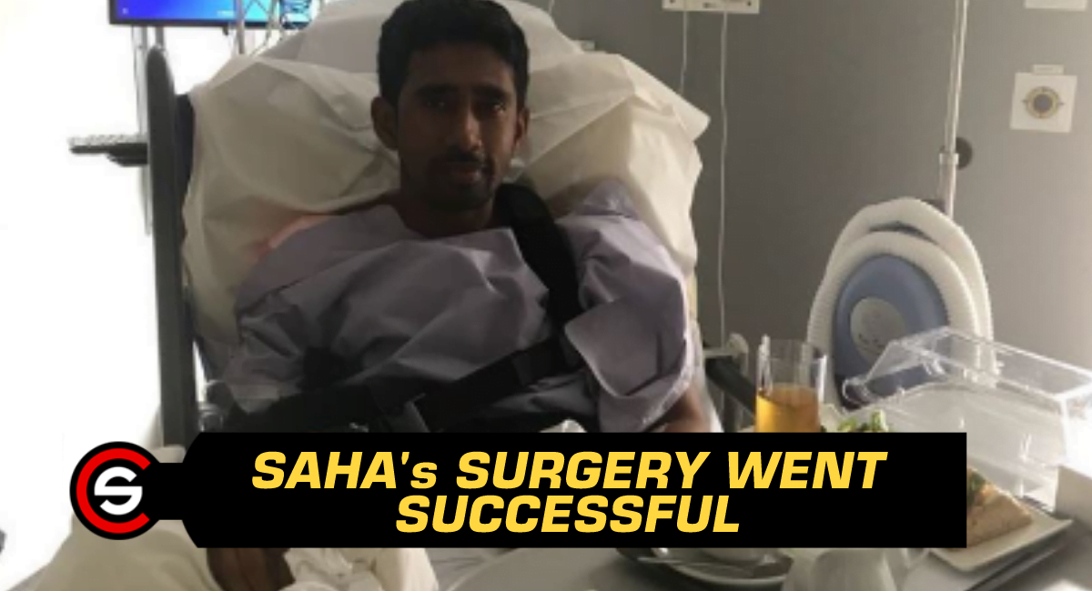 Wriddhiman Saha's Shoulder Surgery Went Successful In England