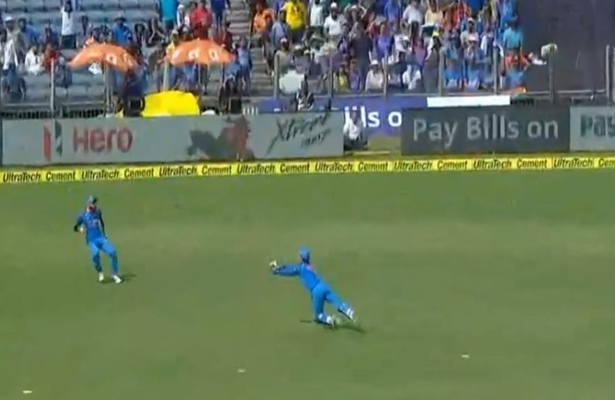 WATCH - Dhoni's Incredible Catch Complete's Bumrah's Revenge