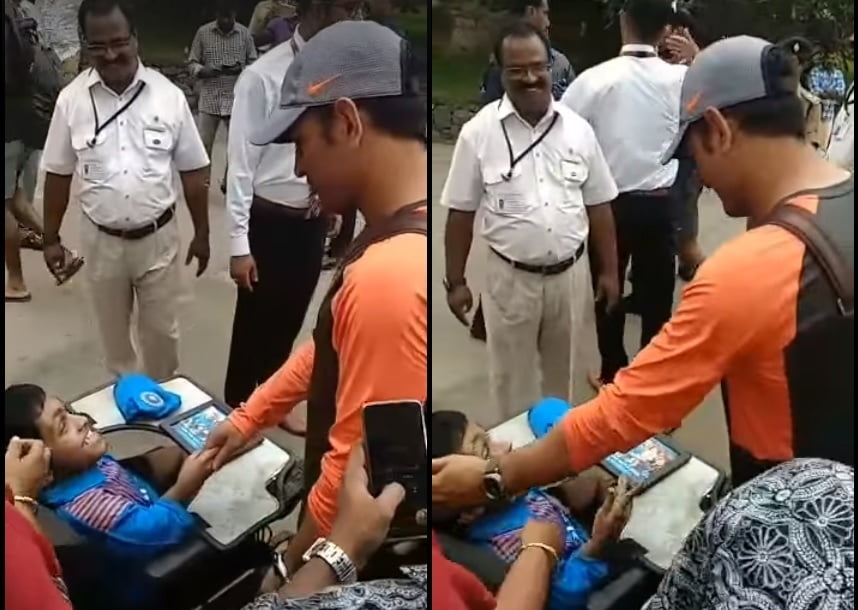 WATCH - MS Dhoni Takes Time For A Special Fan