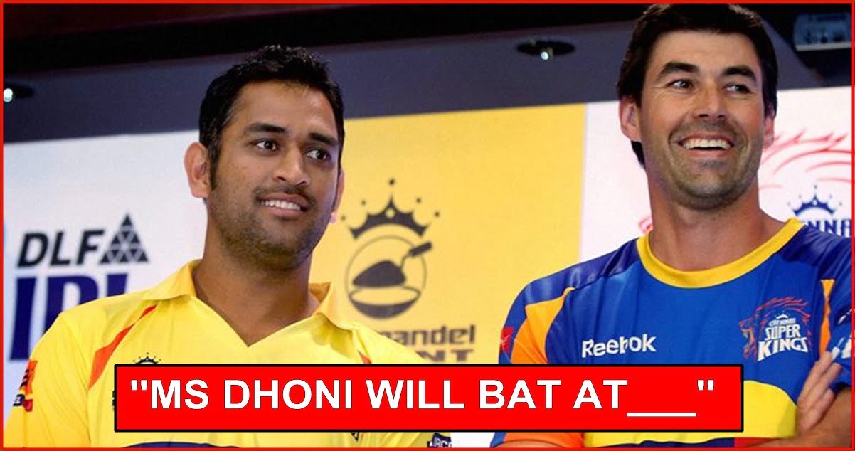 IPL 2019: Stephen Fleming Reveals The Batting Position For MS Dhoni
