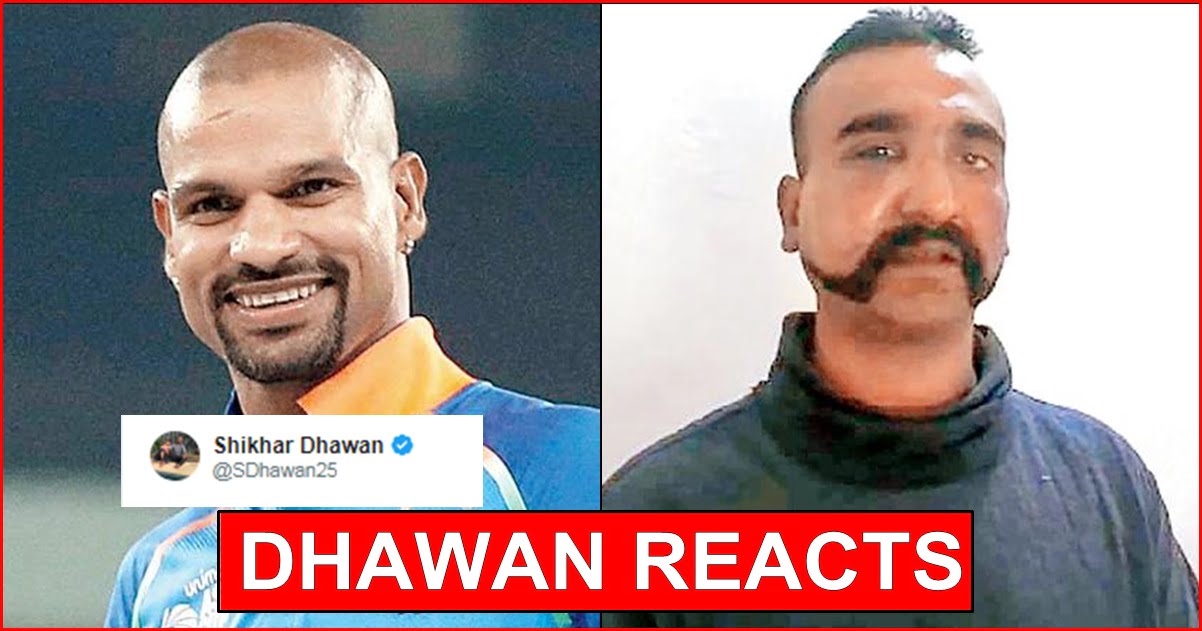 Shikhar Dhawan Welcomes IAF Wing Commander Abhinandan Varthaman