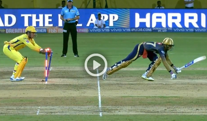 WATCH - MS Dhoni Does A Brilliant Stumping To Dismiss Shubman Gill