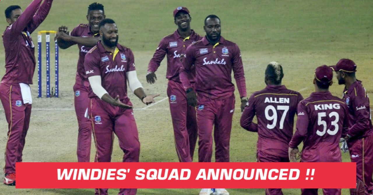 West Indies ODI & T20I Squad Announced for the India Series