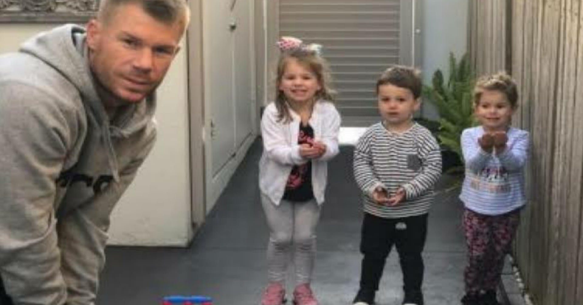 David Warner Wears Shoes with the Names of His 3 Daughters
