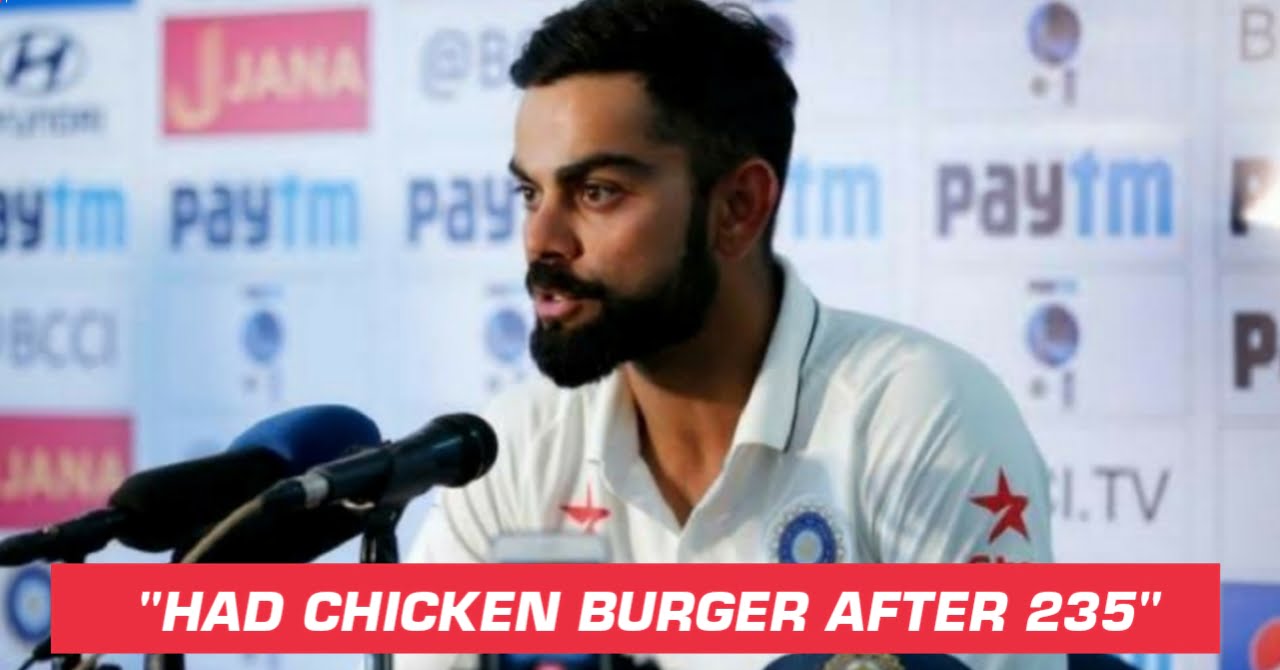 Virat Kohli Treated Himself With Chicken Burger After Scoring A Double Ton