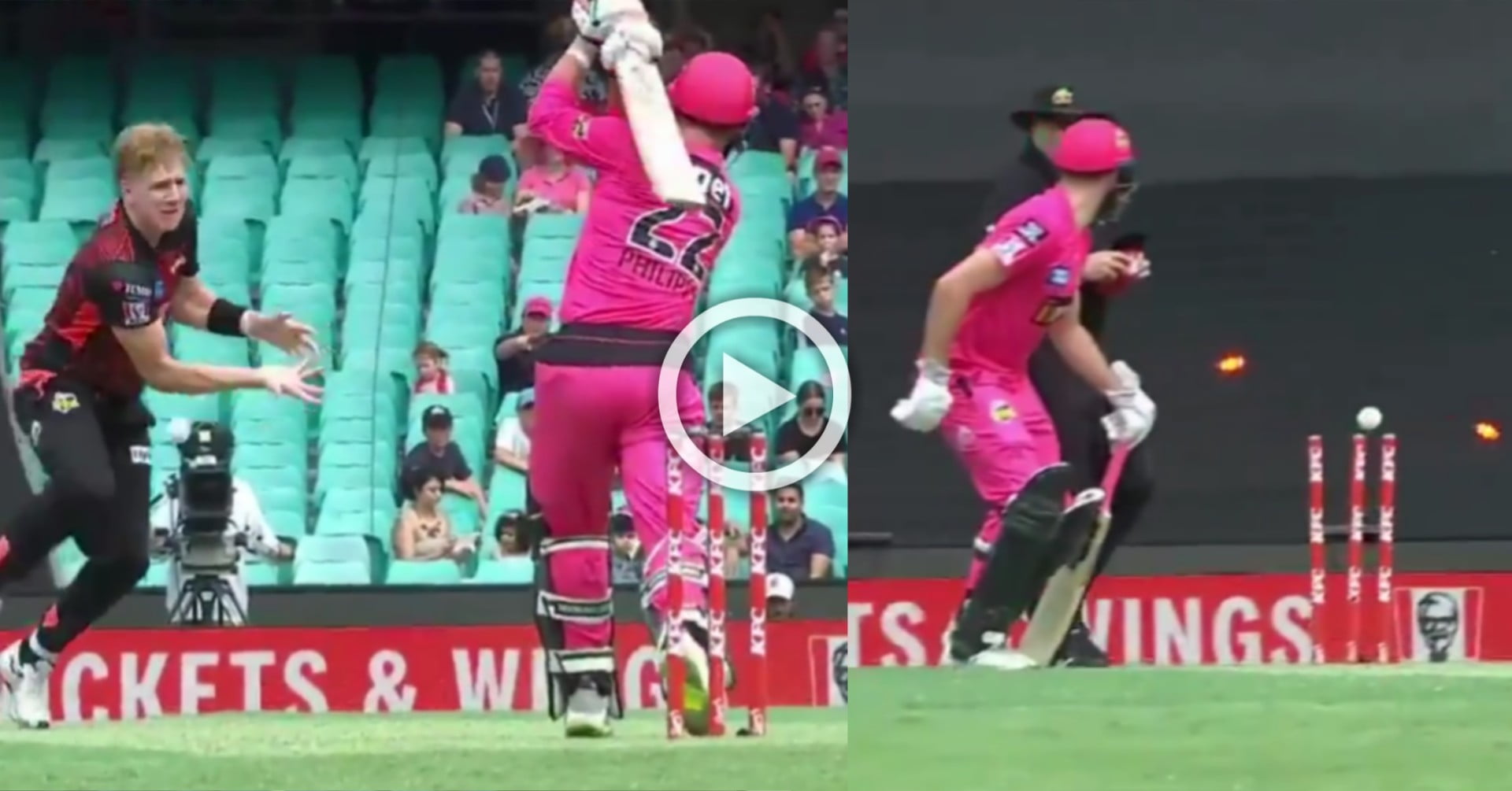 WATCH - James Vince Suffers An Unbelievable Dismissal