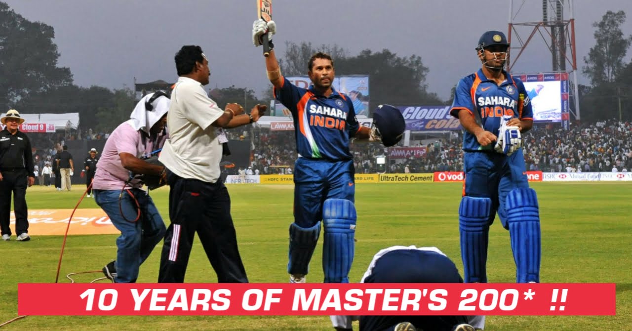 Tenth anniversary celebration of Sachin Tendulkar Maiden 200