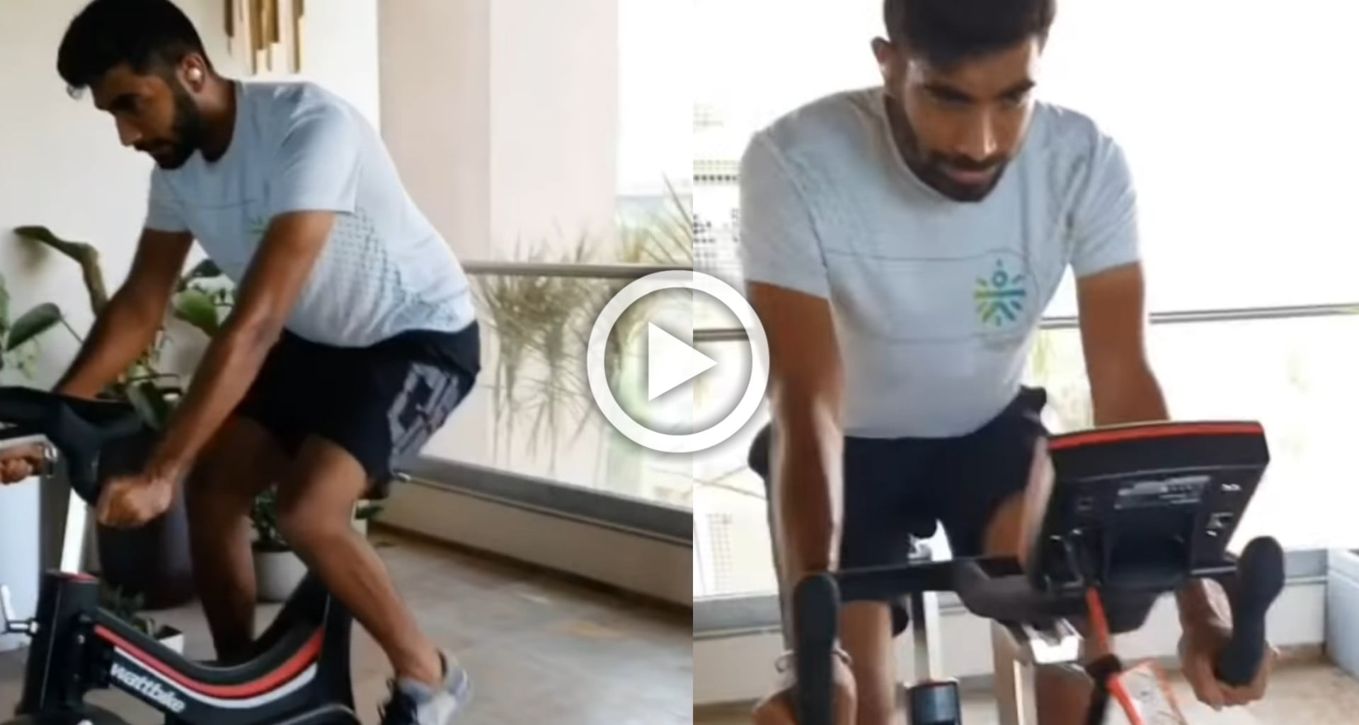 Jasprit Bumrah Sweating It Hard In His Home Workouts