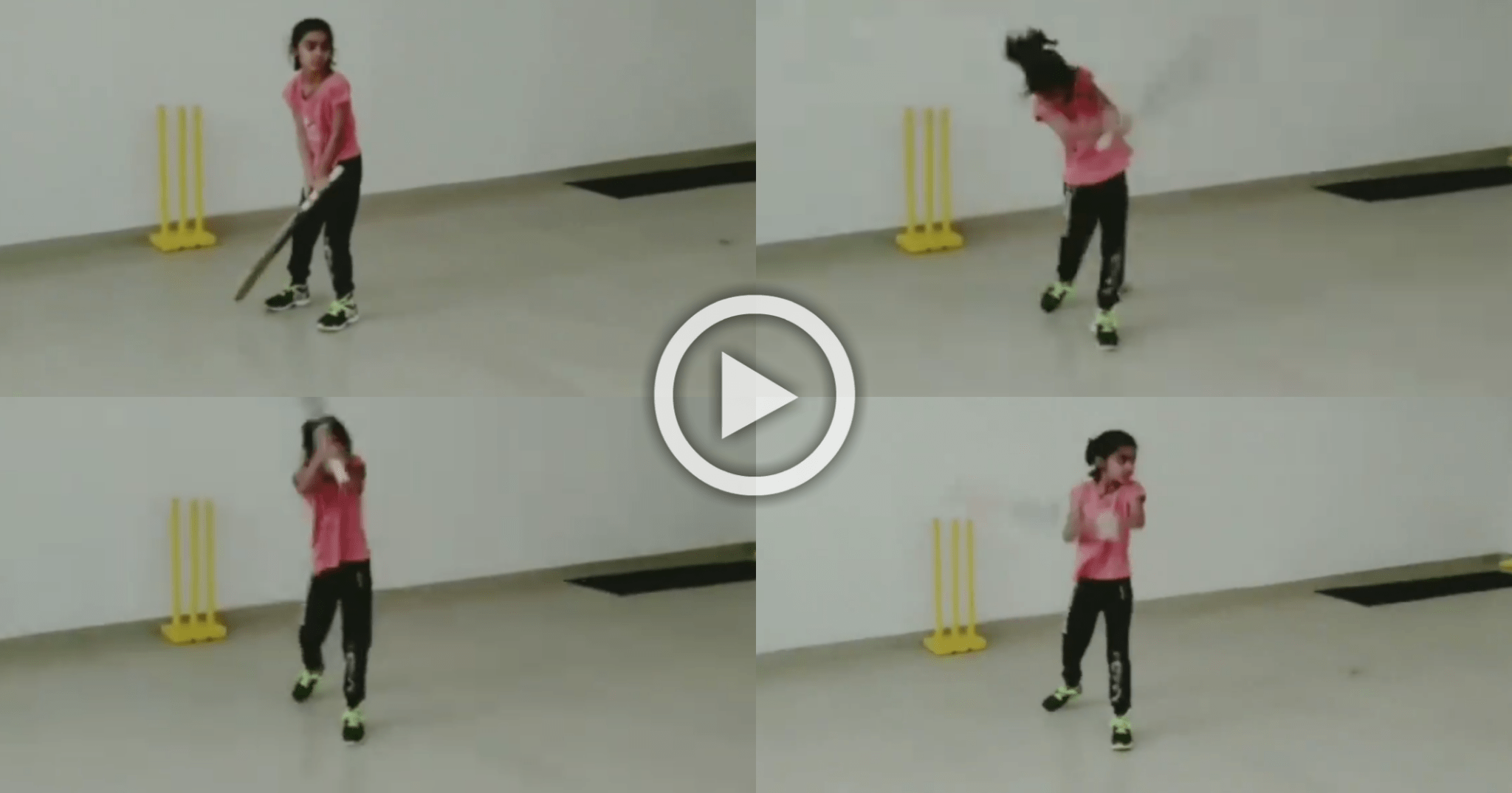 7-year-old Pari Sharma Aces The Helicopter Shot MS Dhoni