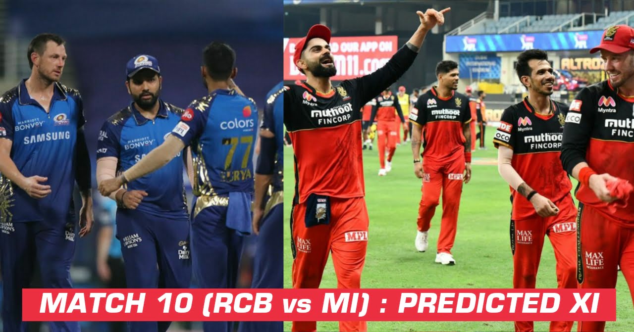 IPL 2020: Match 10 (RCB vs MI) – Probable Playing XI