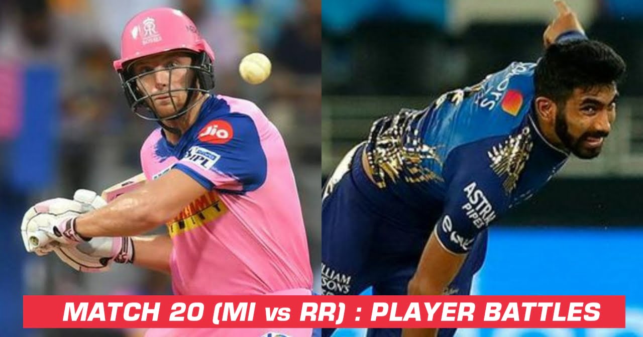 IPL 2020: Match 20 (MI vs RR) - Player Battles For The Game
