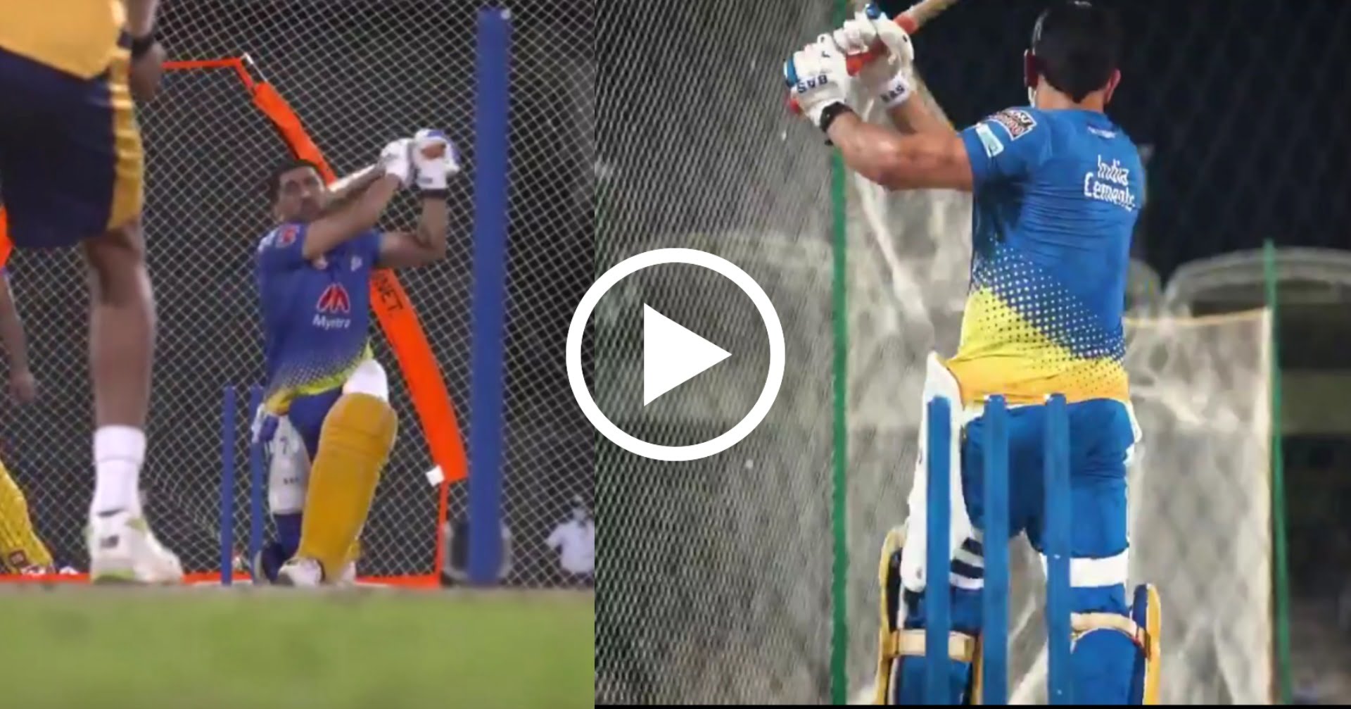 MS Dhoni Smashes Big In Net Sessions Of CSK Ahead Of IPL 2021