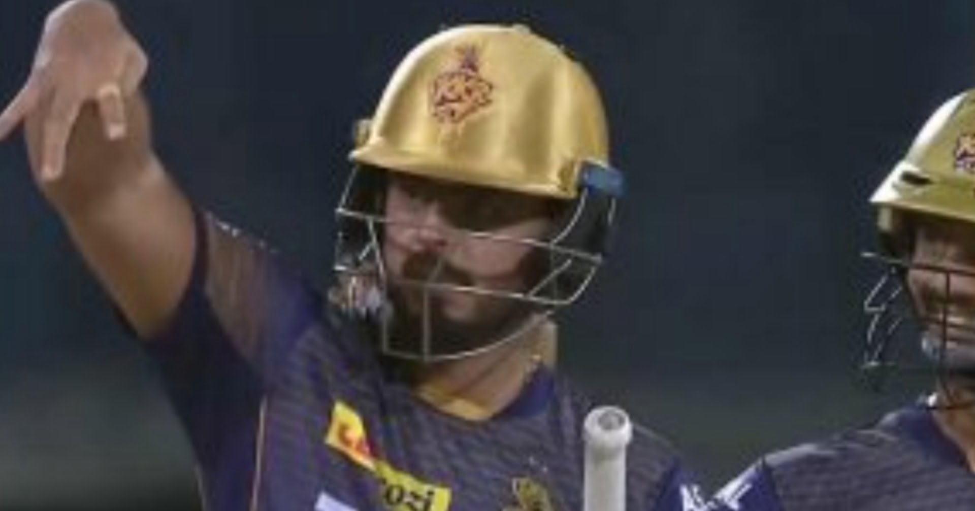 IPL 2021: Nitish Rana celebrates the Ozil way after scoring a fifty