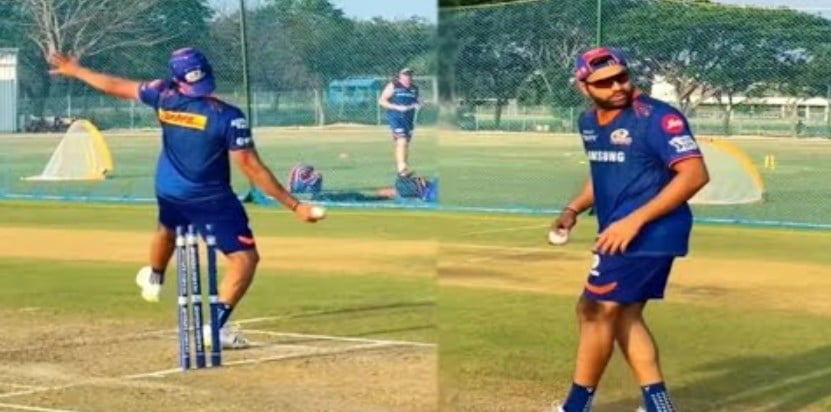 Rohit Sharma Puts His Hand In Bowling Ahead Of Clash Against KKR