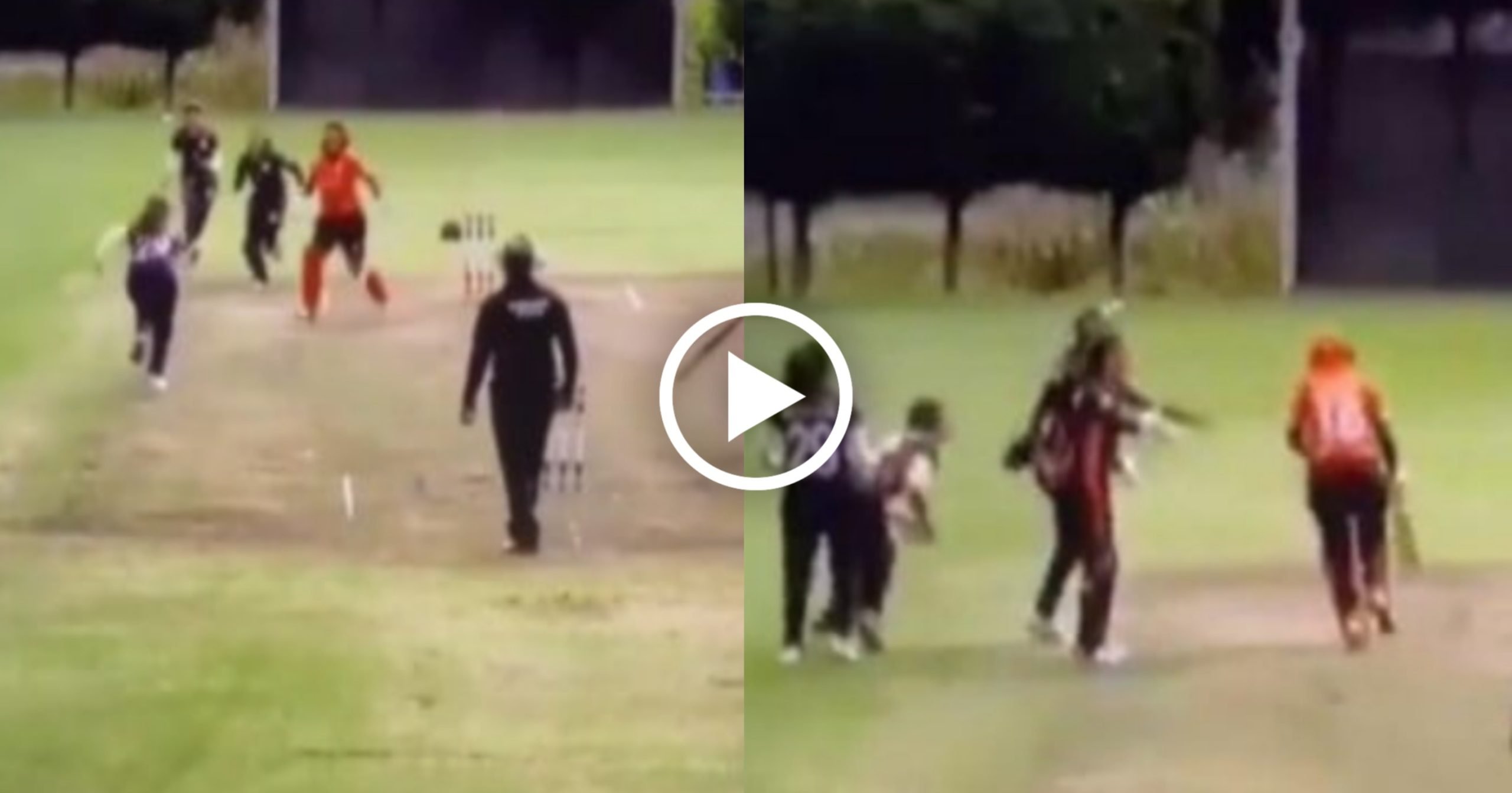 Women Cricketer Found A Unique Way Of Obstructing The Field