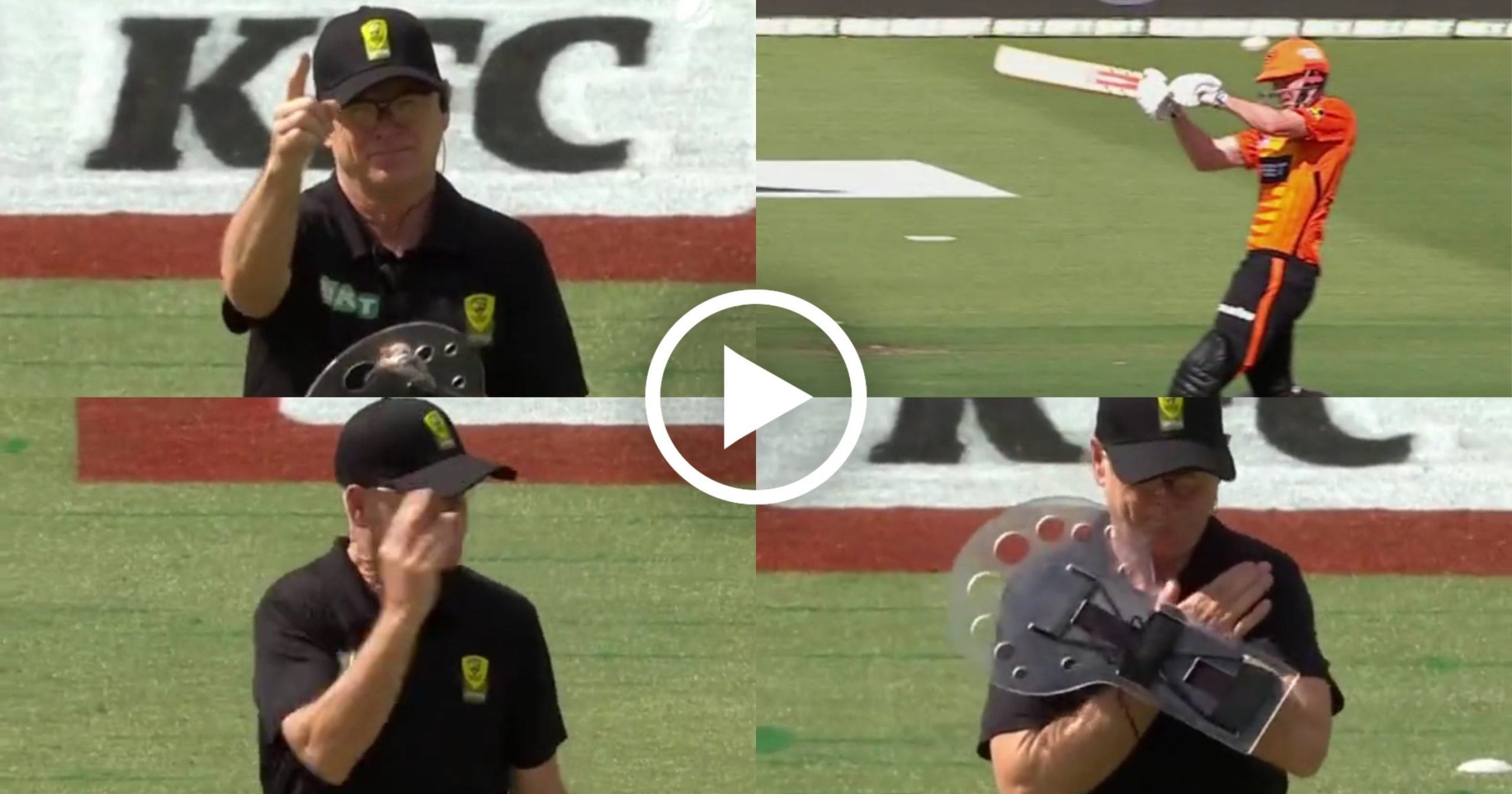 Umpire reverses his decision as Xavier Crone denied maiden BBL wicket