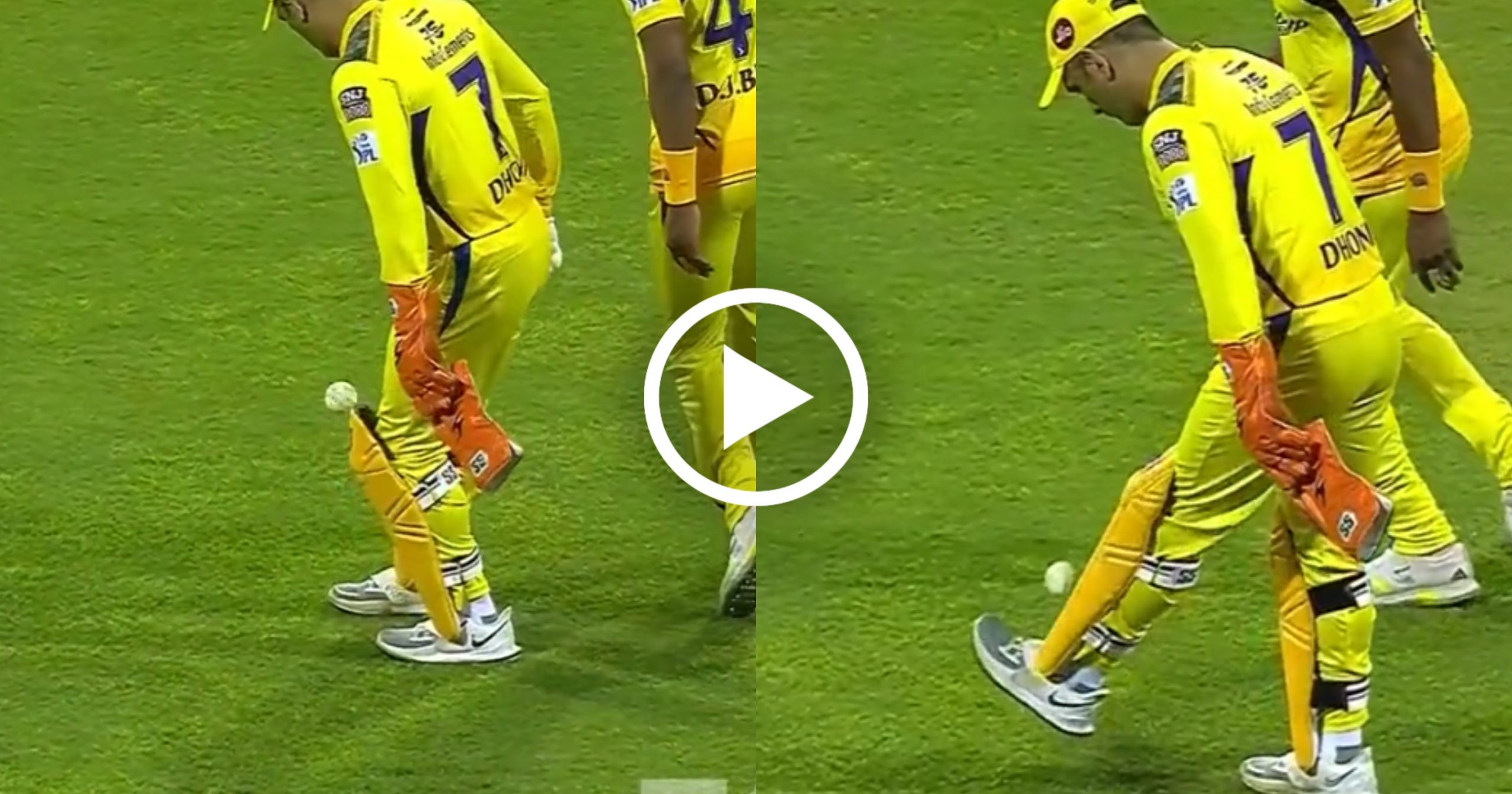 MS Dhoni Entertains His Fans By Showcasing His Football Skills