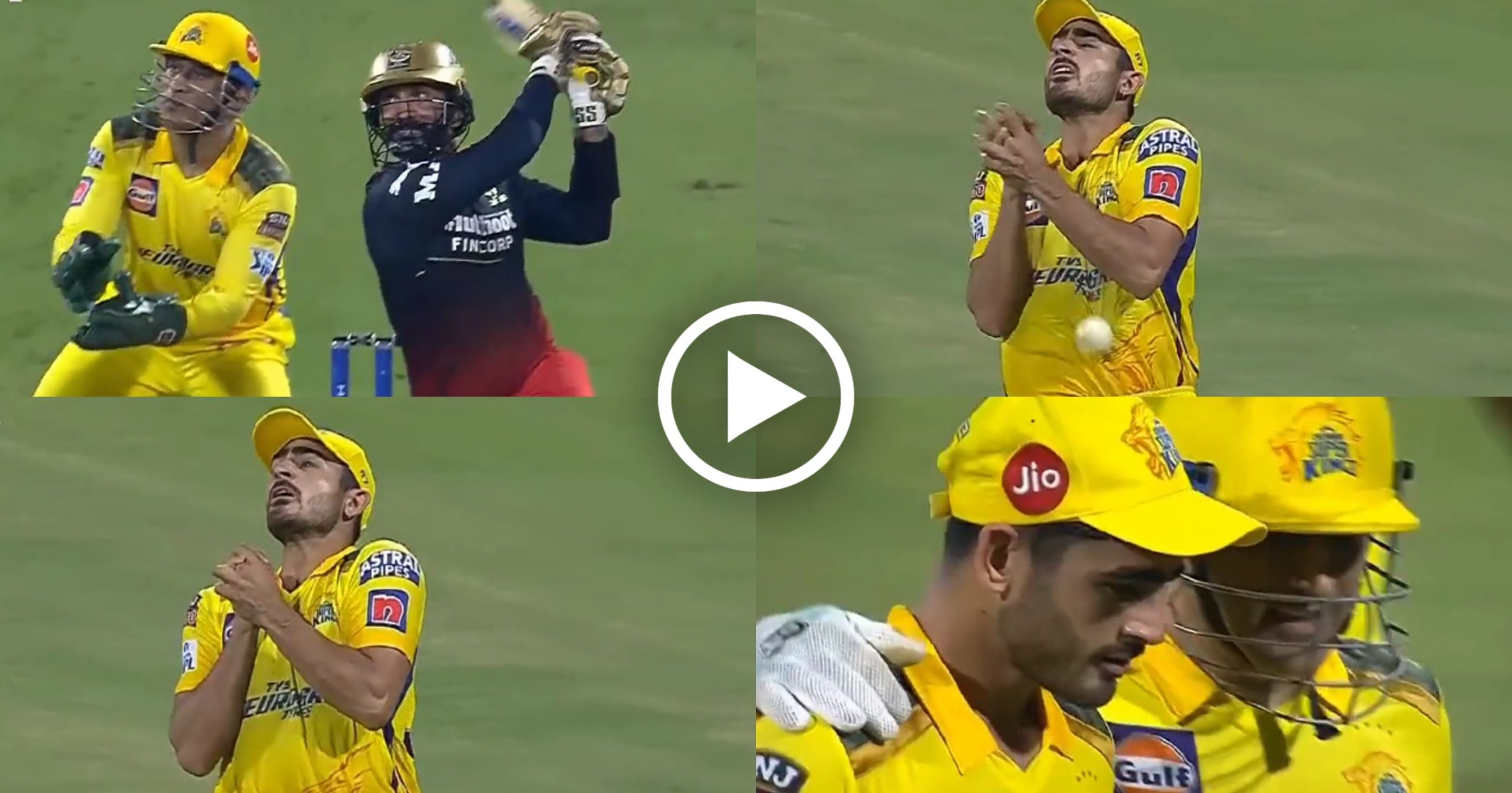 MS Dhoni Consoled Mukesh Choudhary After A Dropped Catch