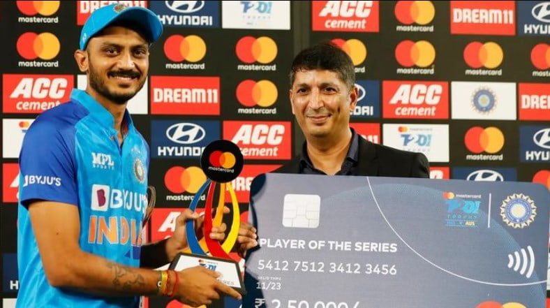 Axar Patel Was Delighted After Receiving The Man of The Series Award