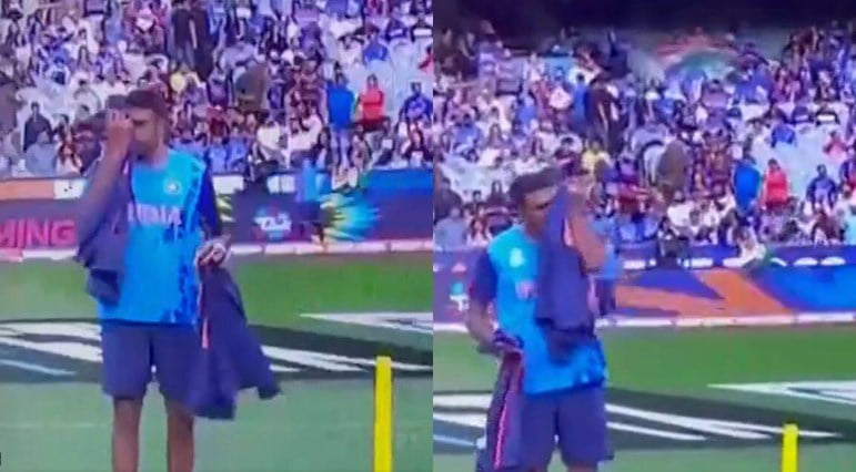 R Ashwin Has A Weird Way Of Selecting His Sweater Before The Game