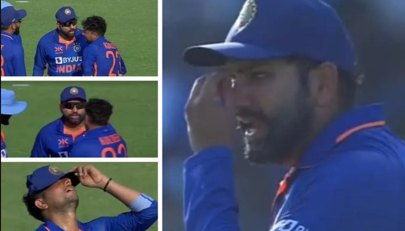 Rohit Sharma Got Angry At Kuldeep Yadav For Forcing Him To Take A DRS