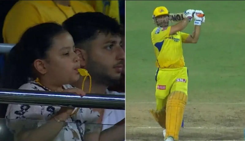 Ziva Dhoni Was Delighted After Seeing Her Father Hitting A Couple Of Sixes