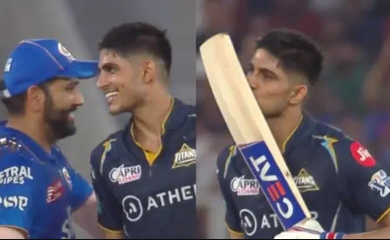 Shubman Gill Kissed His Bat After Completing His 3rd IPL 2023 Ton