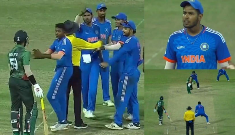 Harshit Rana and Soumya Sarkar Engage In Fiery Clash During Emerging ...