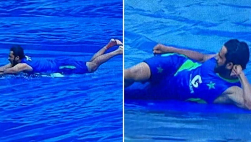 Hasan Ali Brings Joy to Rain-Hit Day with Playful Antics at Colombo Test