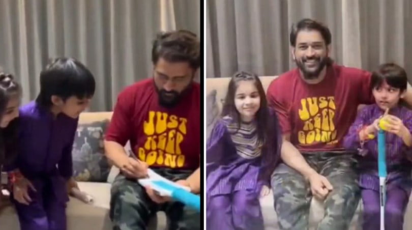 MS Dhoni Delights Young Fans With Autographs And Heartfelt Moments