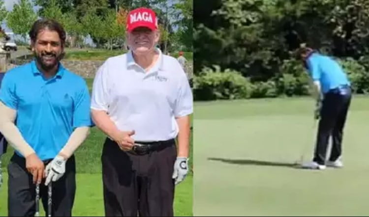 MS Dhoni And Donald Trump Tee Off: A Surprising Golf Encounter