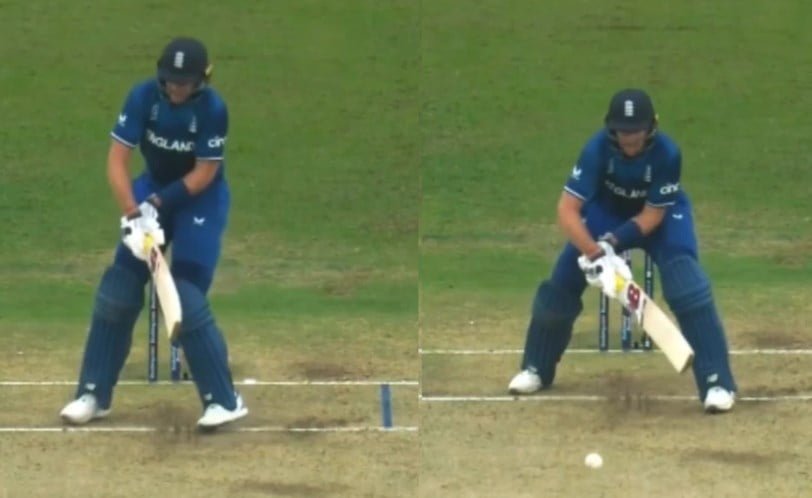 Joe Root Gets Nutmegged By Logan van Beek in World Cup Match
