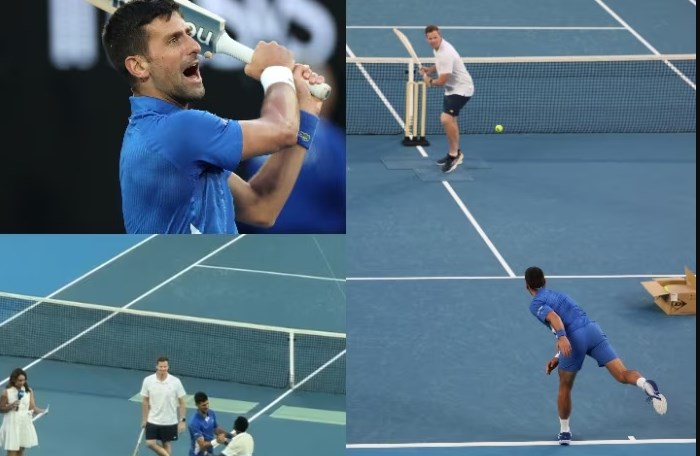 Novak Djokovic And Steve Smith Swap Rackets and Bats in Hilarious ...