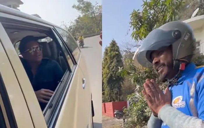 Sachin Tendulkar's Heartwarming Roadside Encounter: A Fan's Joyful Moment