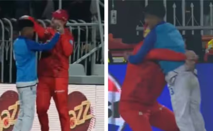 Colin Munro Gives A Heartwarming Hug To A Ball Boy During A PSL Game