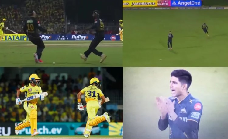 Vijay Shankar's Fielding Blunder Gifts CSK Batters Four Runs