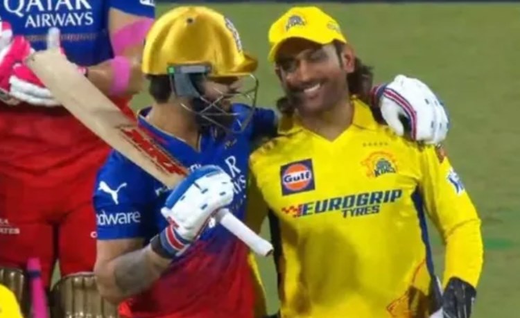 Virat Kohli and MS Dhoni's Heartwarming Camaraderie Lights Up IPL 2024 ...