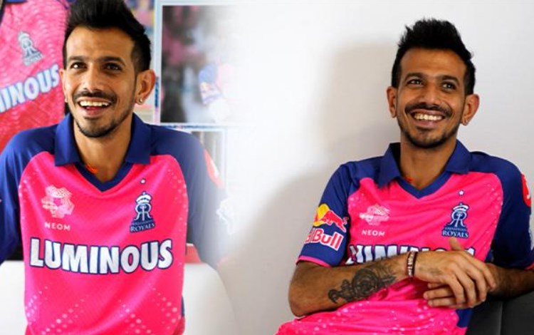 Yuzvendra Chahal Adds Personal Touch As RR Unveils Vibrant Jersey For ...