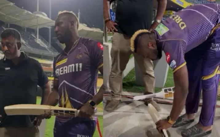 Andre Russell Analyzes Bat Weight Amidst IPL 2024 Clash Against CSK