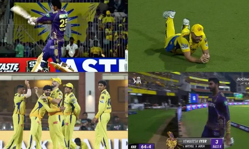 Daryl Mitchell's Spectacular Catch Dismisses Venkatesh Iyer In CSK vs ...